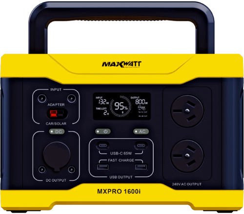 MAXWATT 1600 WATT PURE SINE WAVE PORTABLE POWER STATION